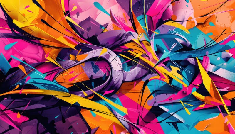 Artwork is Visually Striking with Red, Black, and White Elements Making ...