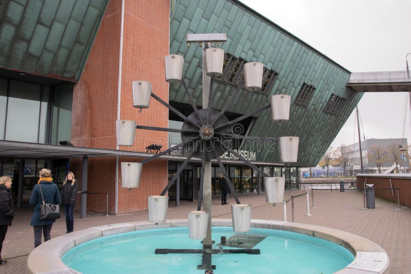 Artwork Waterwiel at the Nemo Science Museum Amsterdam the Netherlands ...