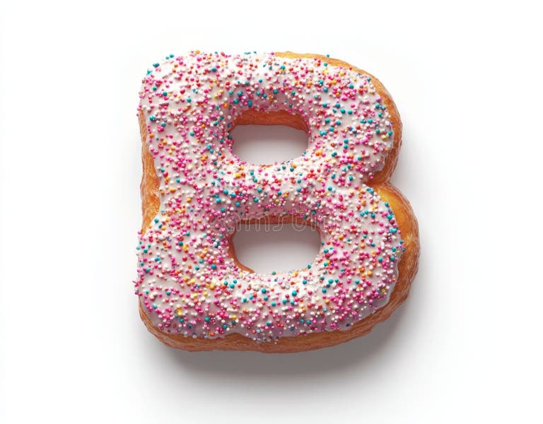 An Artwork on a White Backdrop Displays the Letter B Accompanied by ...