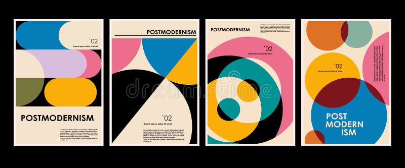 Artworks, Posters Inspired Postmodern of Vector Abstract Dynamic ...