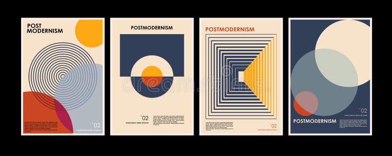 Artworks, Posters Inspired Postmodern of Vector Abstract Dynamic ...