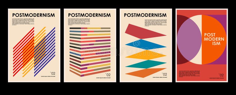 Artworks, Posters Inspired Postmodern of Vector Abstract Dynamic ...