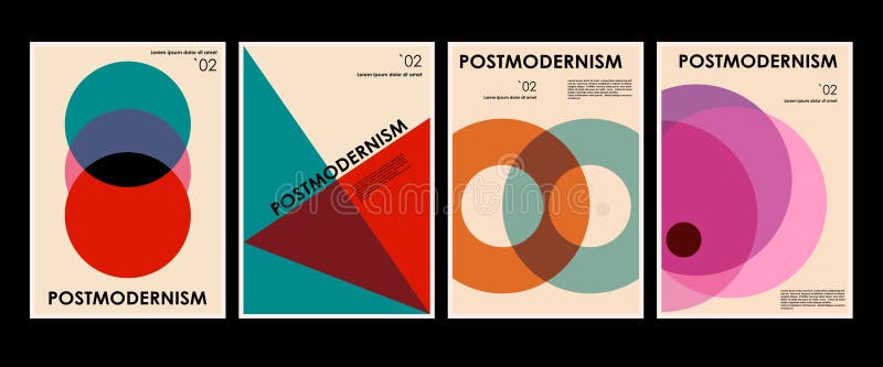 Artworks, Posters Inspired Postmodern of Vector Abstract Dynamic ...