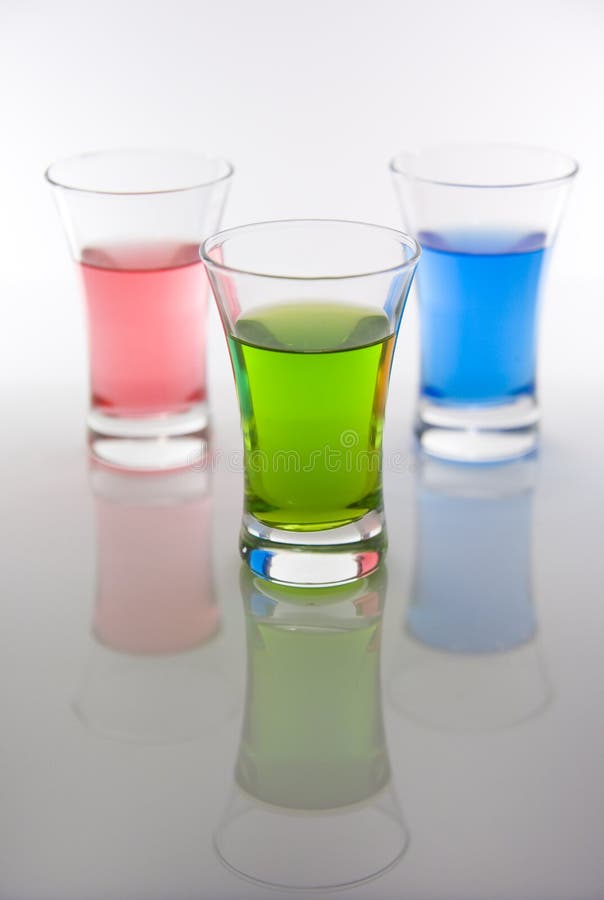 Arty Shot Glasses stock image. Image of pubs, colored - 13120137
