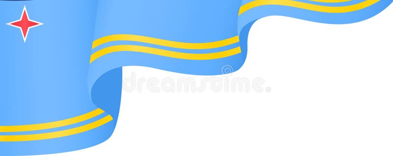 Aruba Flag Standard Shape and Color Stock Vector - Illustration of ...