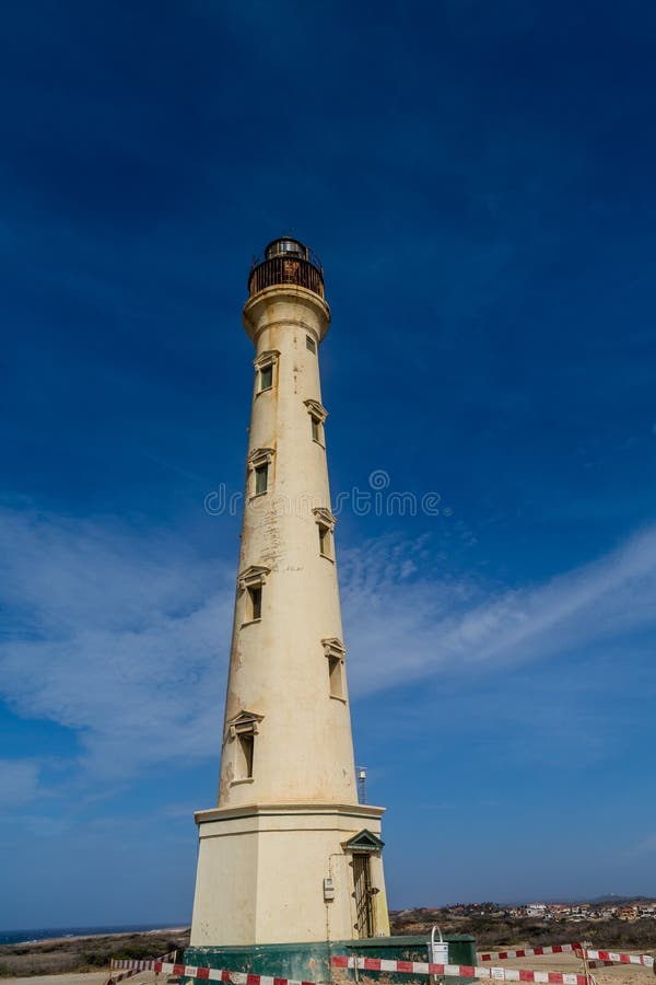Aruba Lighthouse stock photo. Image of lighthouse, landscape - 73009098