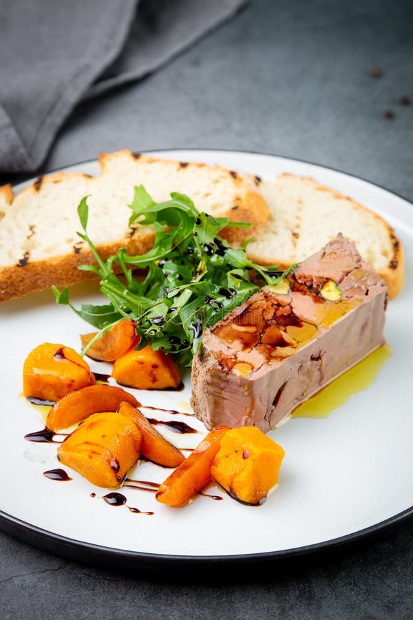 Arugula with Crusty Bread and Pate Sauce, Side View Stock Photo - Image ...