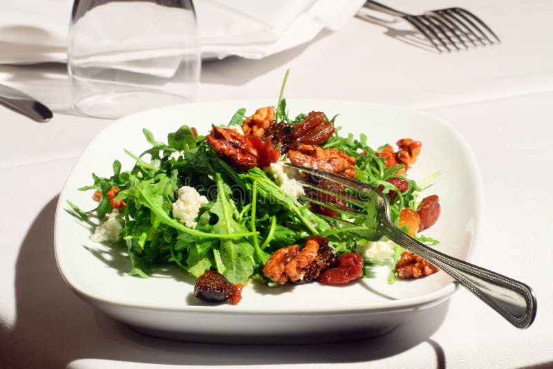 Arugula salad stock photo. Image of menu, entree, provision - 17388958