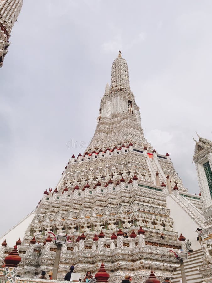 Temple Wat Arun Bangkok Thailand Stock Photo - Image of guard, famous ...