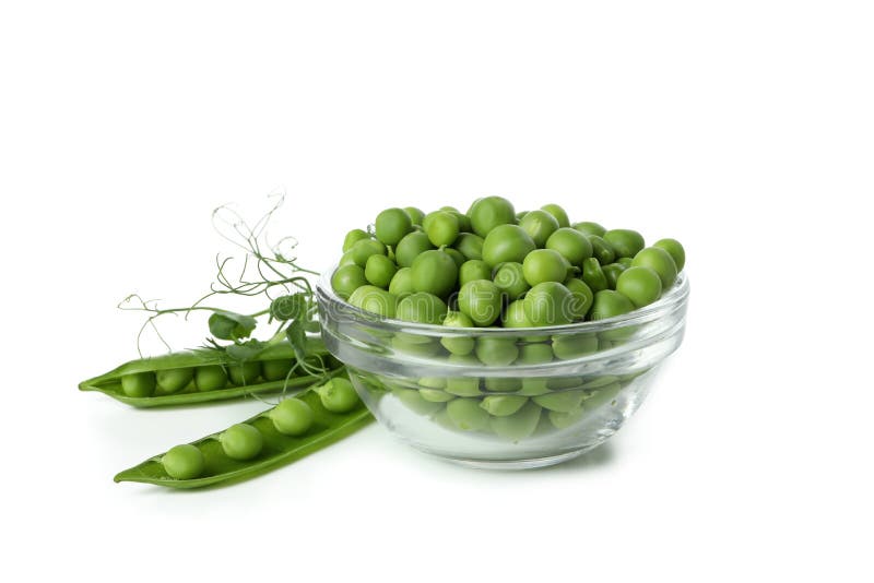 Arveja Verde Fresca Aislada De Fondo Blanco Imagen de archivo - Imagen ...