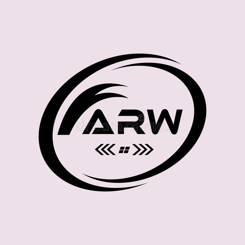 ARW Letter Logo Design. ARW Simple and Modern Monogram Logo Stock ...
