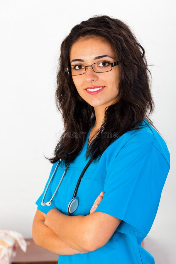 Arzthelferin Portrait stockbild. Bild von krankenpflege - 34929559