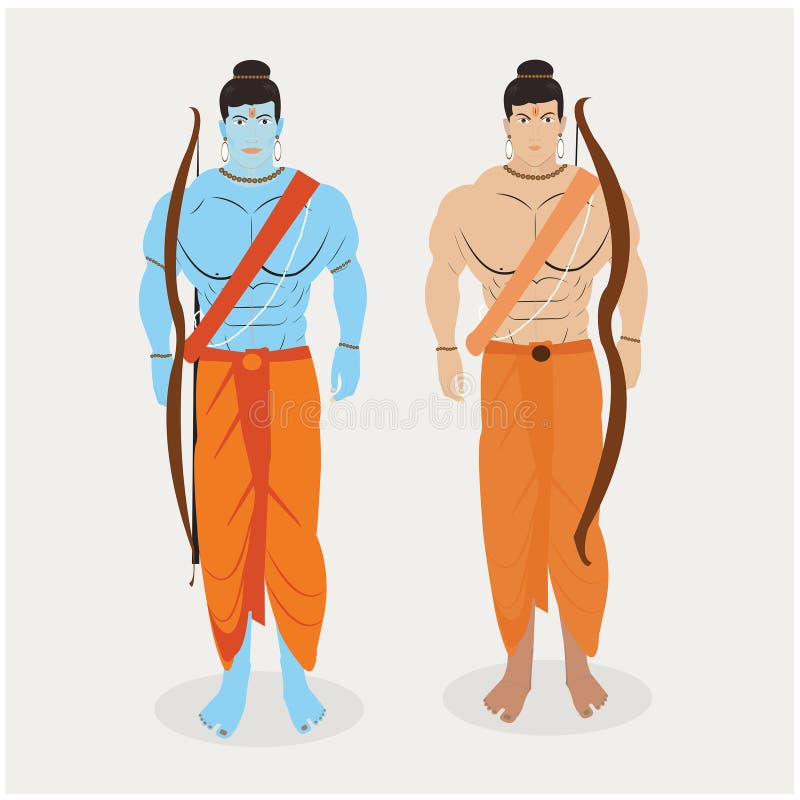 Shri Ram Lakshman Vector Image Stock Vector - Illustration of laxman ...