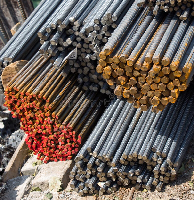 As Barras De Ferro Como Uma Textura Do Metal Bobinam Imagem de Stock ...