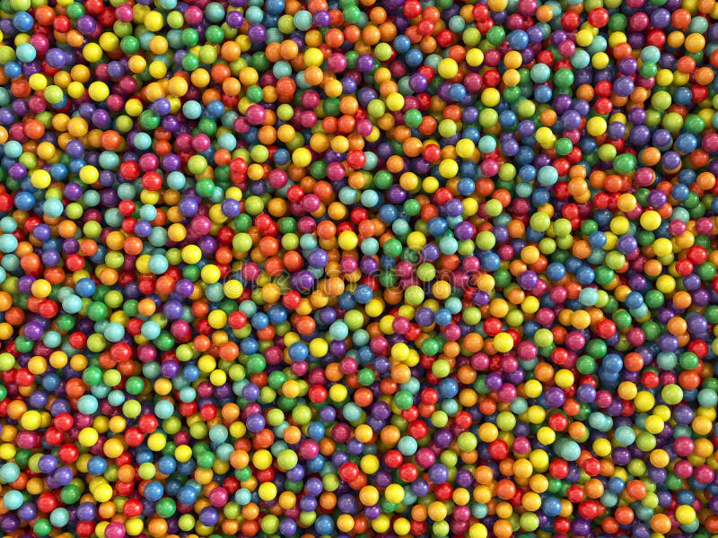 As Bolas Coloridas Ajustaram O Fundo Ilustração Stock - Ilustração de ...