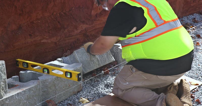 As the Contractor Was Installing a Newly Constructed Large Block ...