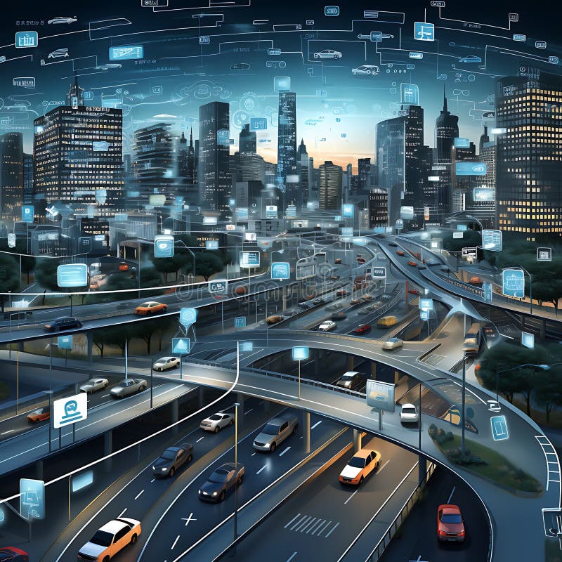 As Dusk Sets in, a Complex Urban Traffic System Comes To Life ...