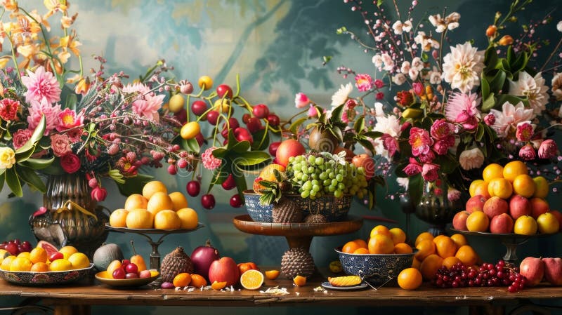 As Easter Falls during the Spring Season the Table Showcases an Array ...