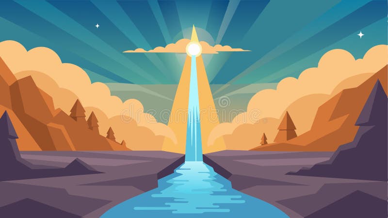 As the First Rays of Sunlight Peek through the Clouds a Formation of ...