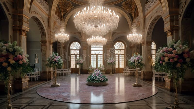 As I Walked into the Wedding Hall I Was Immediately. AI Generative ...