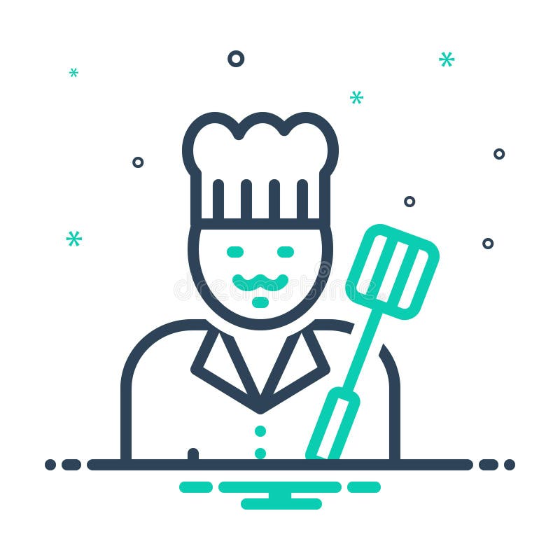 Mix Icon for As, Equally and Cook Stock Illustration - Illustration of ...