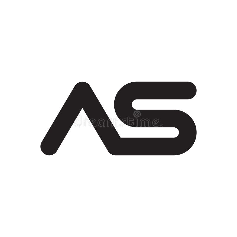 As Initial Letter Vector Logo Stock Vector - Illustration of abstract ...