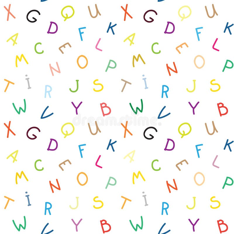 As Letras Textura Sem Emenda Ilustração do Vetor - Ilustração de texto ...