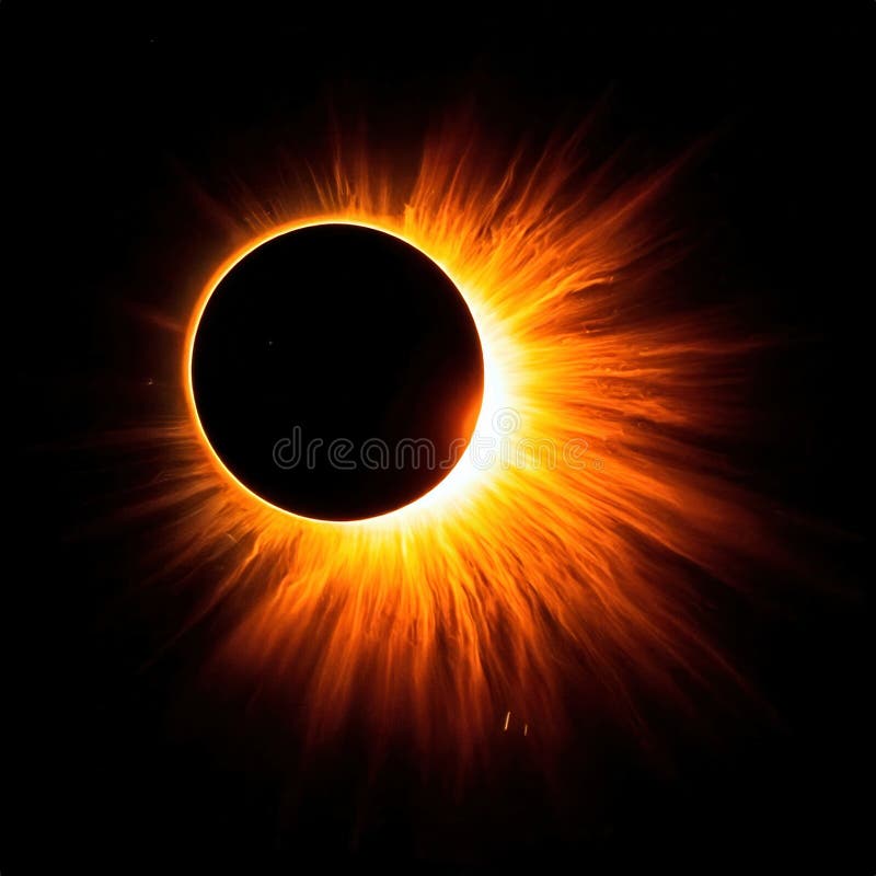 Total Solar Eclipse Illuminates the Sky with Fiery Corona during ...