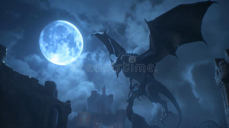 As the Moon Hangs Low in the Sky the Gargoyles True Forms are Revealed ...