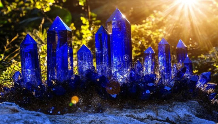 As a Natural Gem, Blue Crystal Render on White Nugget Makes for a ...