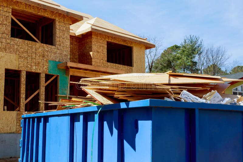 As Part of the Construction Site Waste Removal Process a Metal ...