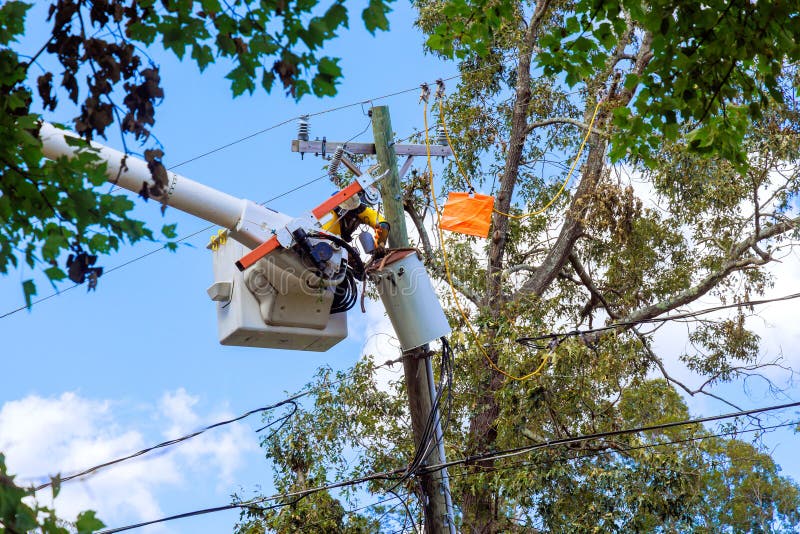 As a Result of Severe Violent Hurricane Damage, Emergency Workers are ...