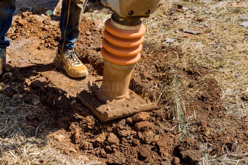 As a Result of the Vibratory Plate Jumping at Compacting To the Ground ...