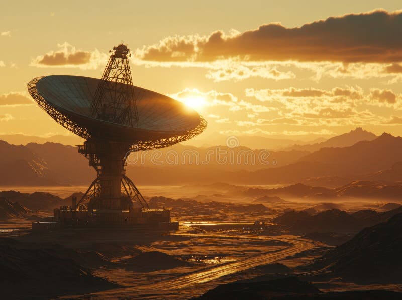 As the Sun Sets, an Observatory Scans for Deep Space Radio Signals with ...