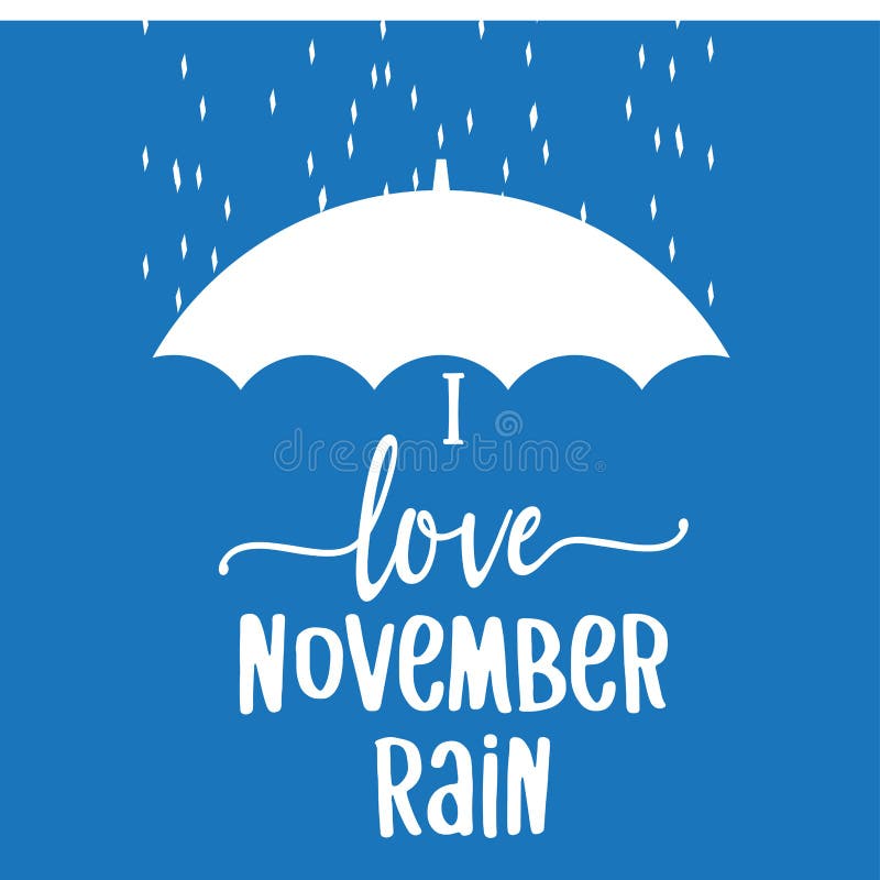 November rain stock vector. Illustration of entertainment - 8721055