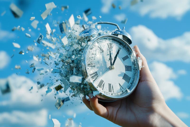 As Time Passes, the Clock Falls Apart and Breaks Down into Fragments ...