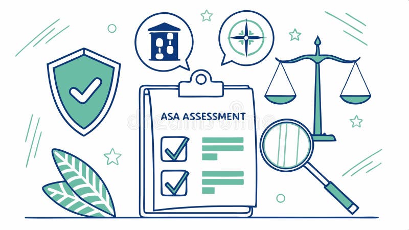 ASA Assessment Checklist, Business Audit and Quality Control Vector ...