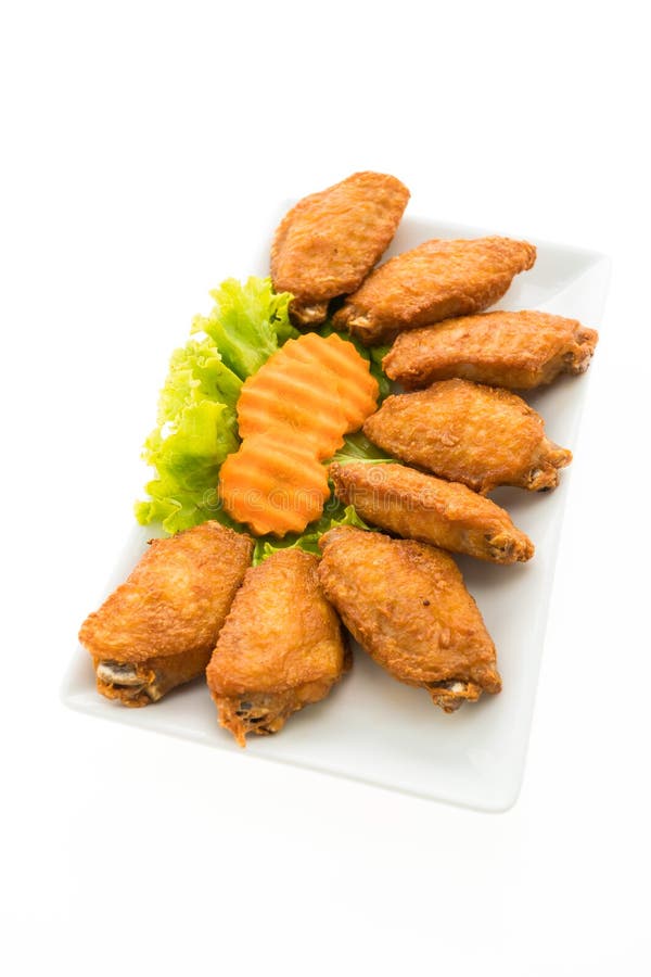 Asa De Galinha Fritada Com Fritadas Francesas Foto de Stock - Imagem de ...