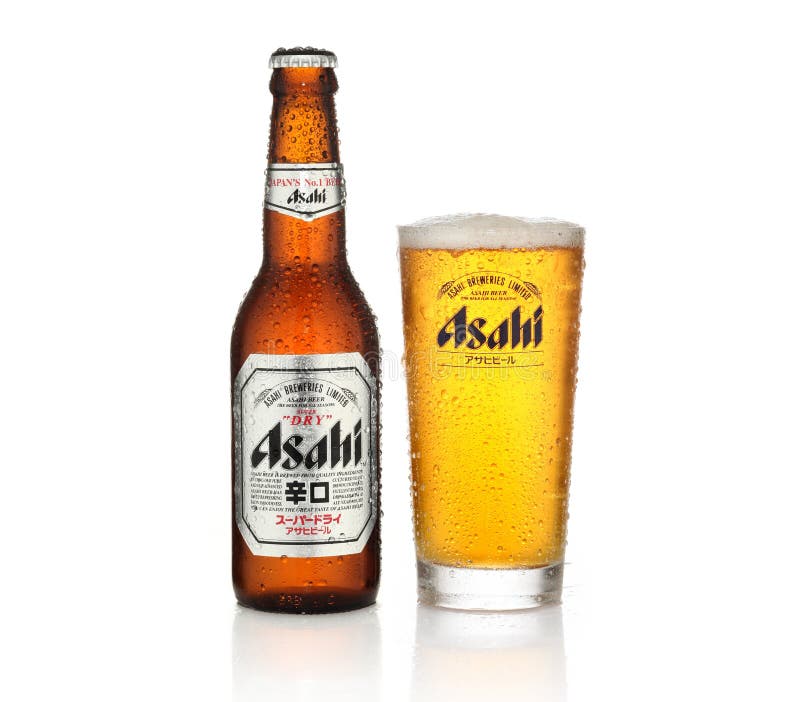 Asahi Beer editorial stock photo. Image of lightbox, beer - 17951953