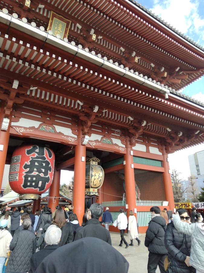 Asakusa Temple Japan editorial photo. Image of temple - 307068316