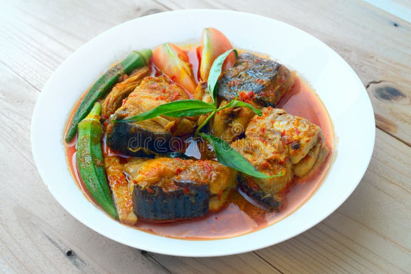 Asam Pedas, Malaysian Cuisine Stock Photo - Image of asam, fish: 92146744