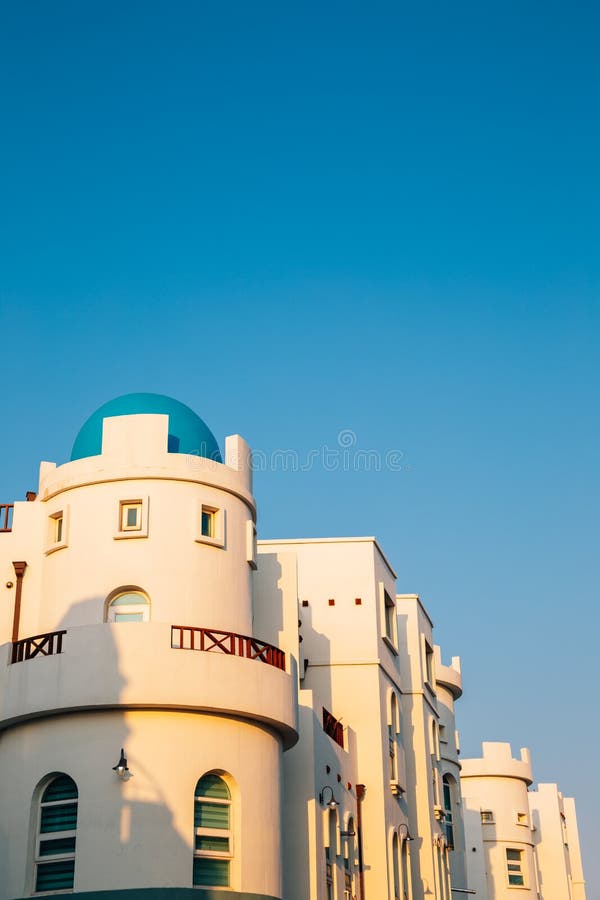 Asan Blue Crystal Mediterranean Village in Asan, Korea Stock Photo ...