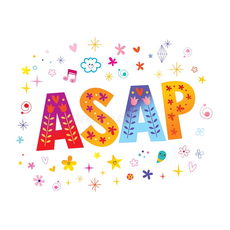 ASAP - As Soon As Possible Acronym, Business Concept Background Stock ...