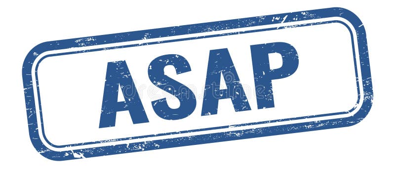 ASAP Text on Blue Grungy Vintage Stamp Stock Illustration ...