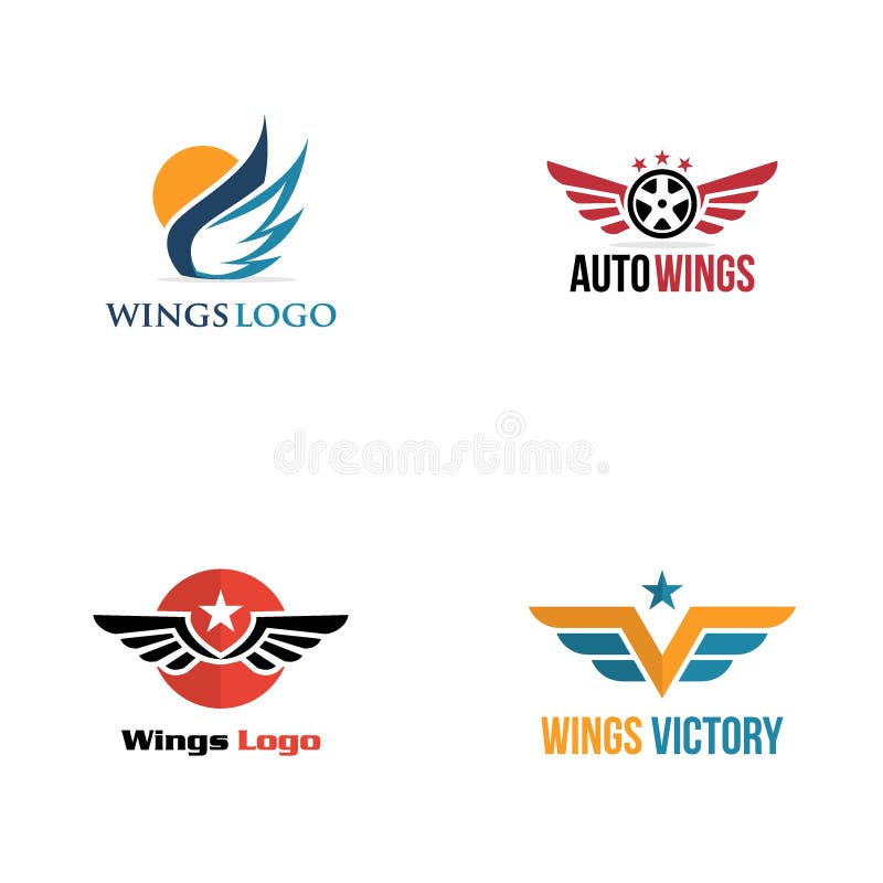 Asas Criativas Logo Vetora Art Logo Ilustração Stock - Ilustração de ...