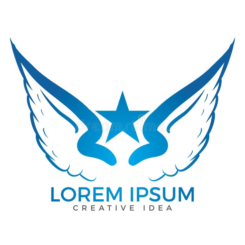 Asas Logo Design ilustração do vetor. Ilustração de animal - 102678267