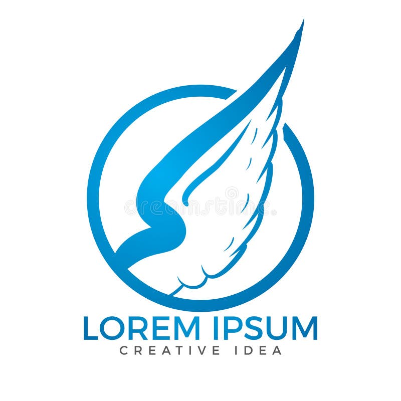 Design de Logotipo Asas ilustração do vetor. Ilustração de companhia ...