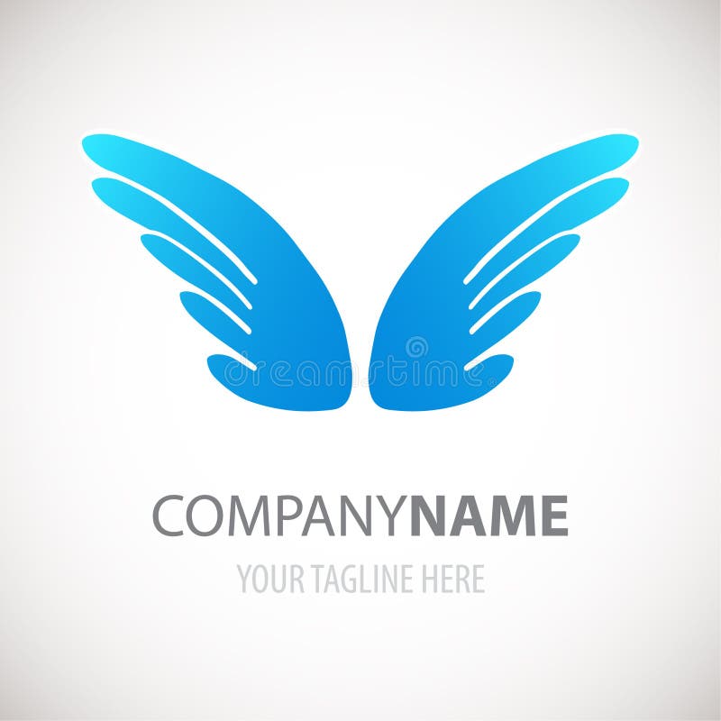 Asas Logo Template ilustração do vetor. Ilustração de incorporado ...