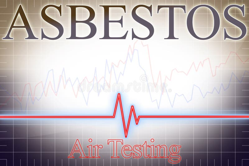 Asbestos Indoor Pollutant Air Testing with Graph - Concept Image Stock ...
