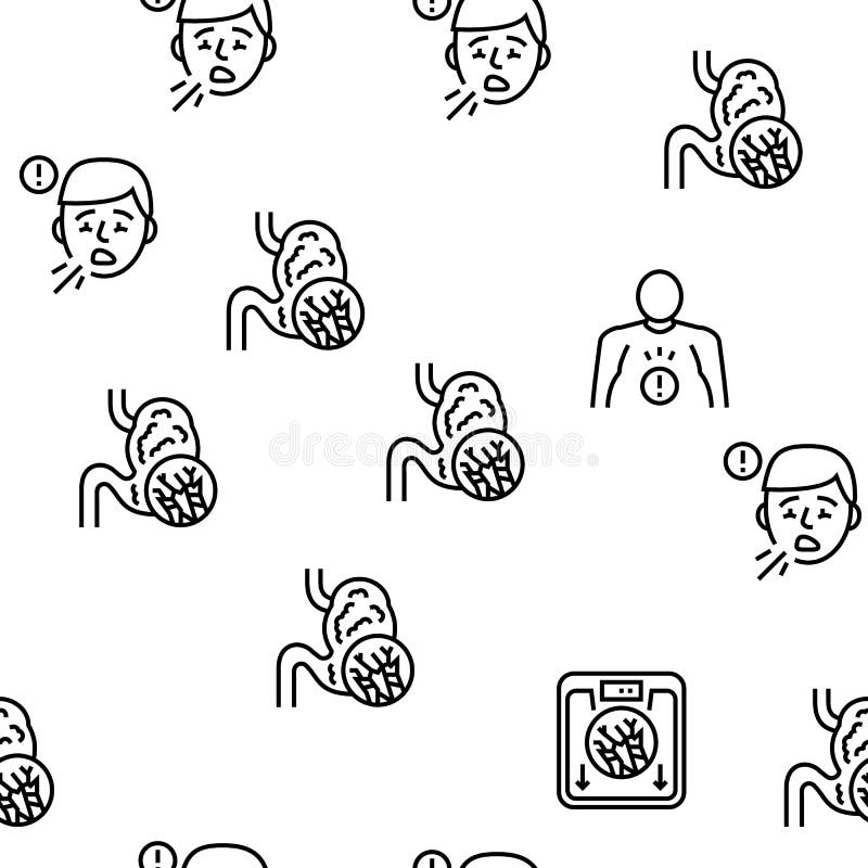 Asbestos Material and Problem Vector Seamless Pattern Stock Vector ...